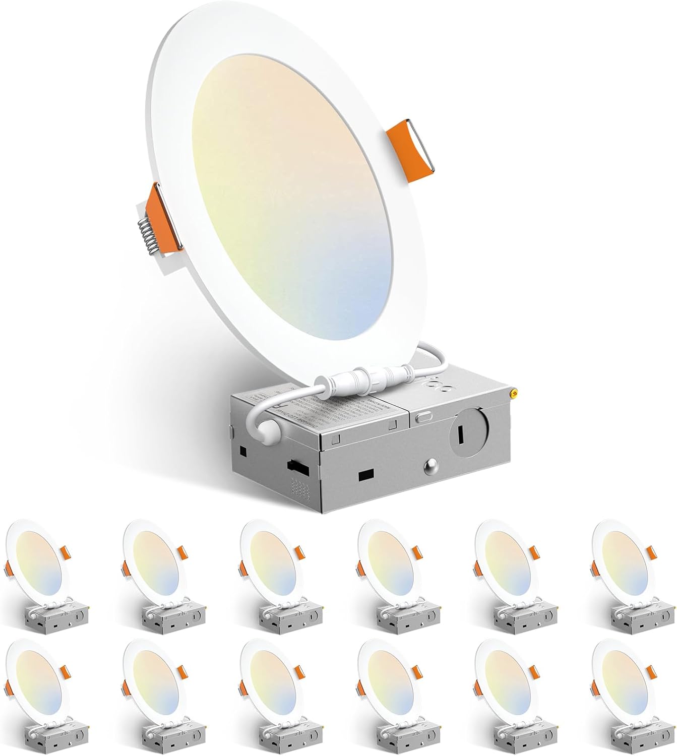 6” 12W 1050LM 5CCT Dimmable LED Downlight – Shine Lighting – Reliable ...