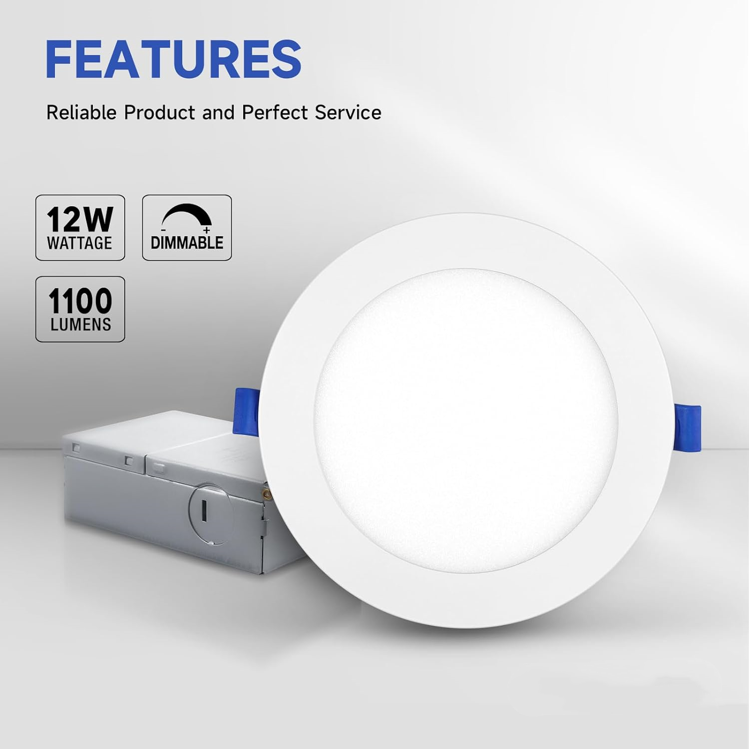 6” 12W 1100LM Dimmable LED Downlight – Shine Lighting – Reliable LED ...