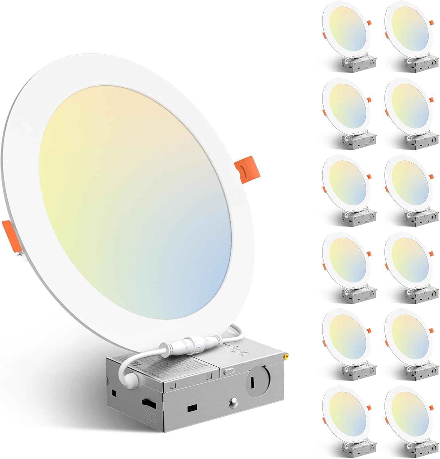 8” 18W 1600LM 5CCT Dimmable LED Downlight – Shine Lighting – Reliable ...