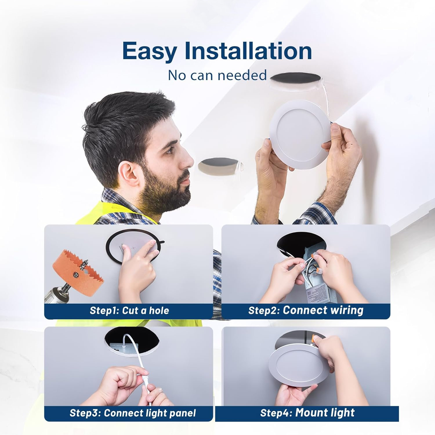 8” 18W 1600LM 5CCT Dimmable LED Downlight – Shine Lighting – Reliable ...